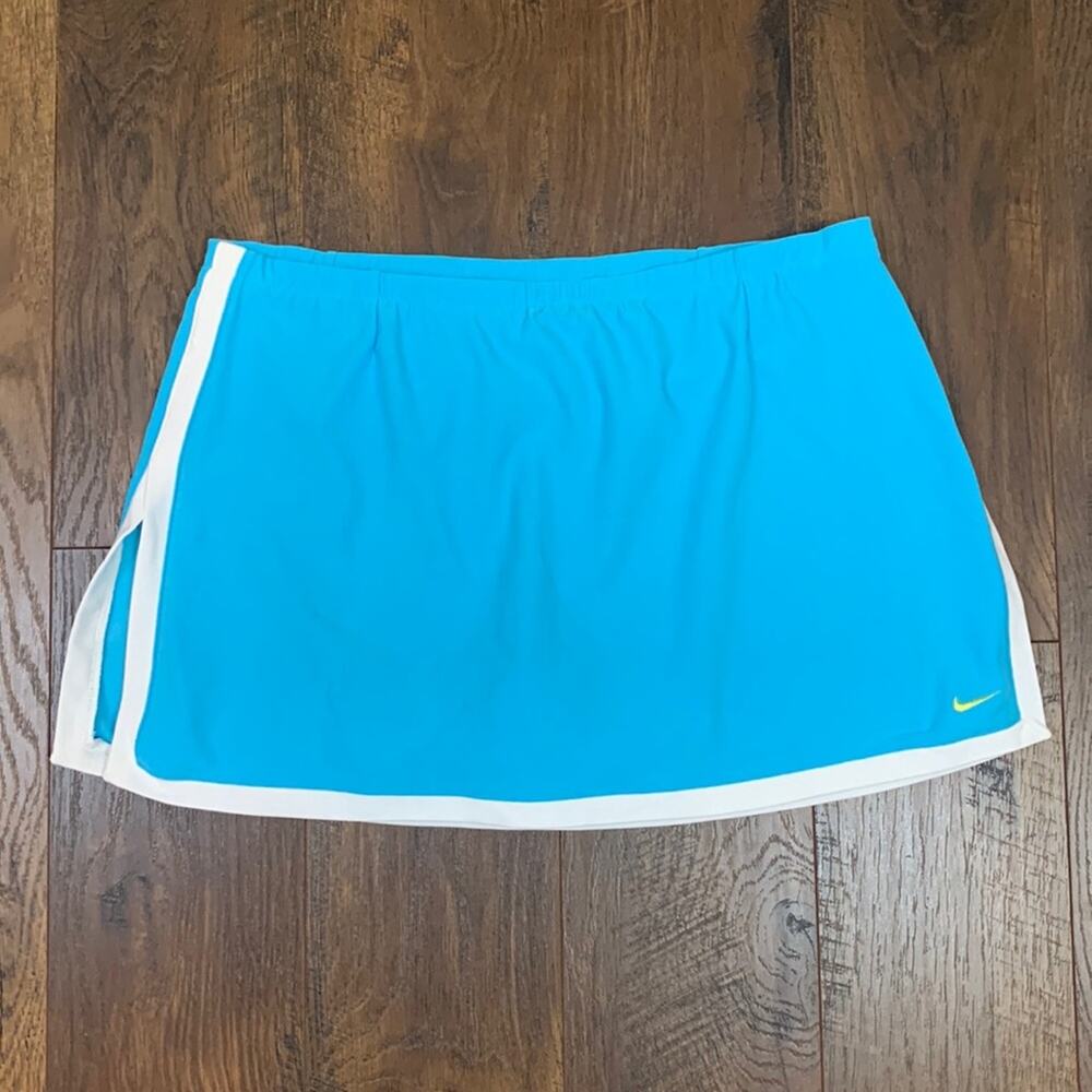 Nike Dri-Fit Sky Blue Dual Slit Skort - Gem